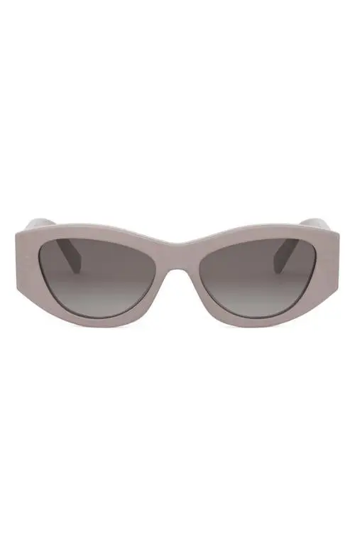 Celine Triomphe Rectangular Sunglasses - Shiny Light Brown / Gradient