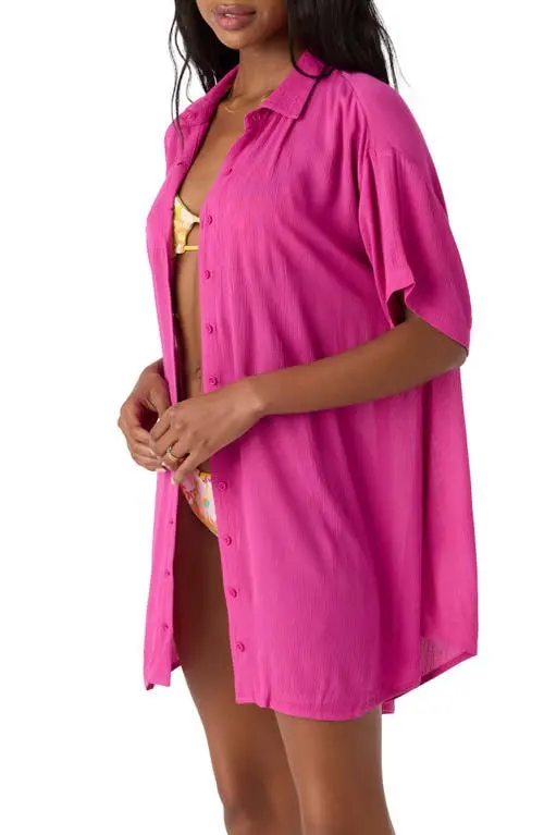O'Neill Carlee Saltwater Solids Cover-up Shirtdress