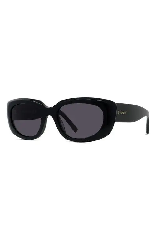 Givenchy Gv Day 54mm Geometric Sunglasses - Sblk/smk