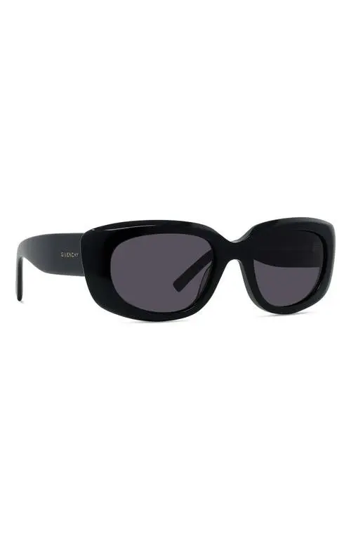 Givenchy Gv Day 54mm Geometric Sunglasses - Sblk/smk