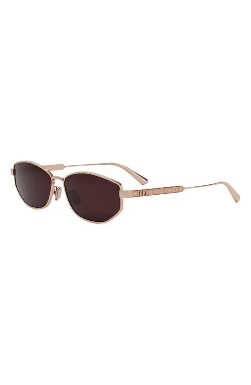 Dior Cannage B1u 57mm Oval Sunglasses
