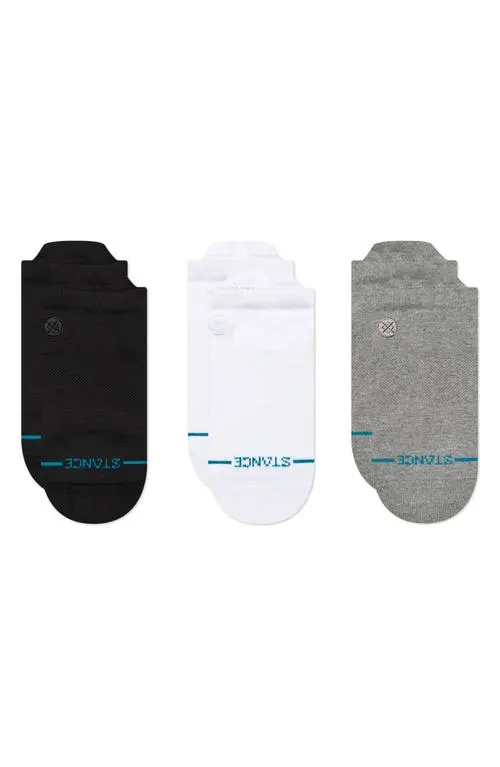 Stance 3-pack Icon Low Socks - Black White Grey