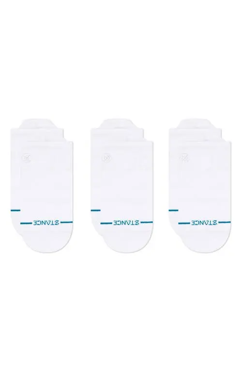 Stance 3-pack Icon Low Socks - White
