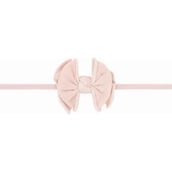 BABY BLING Fab Bow Skinny Headband - Antique Pink