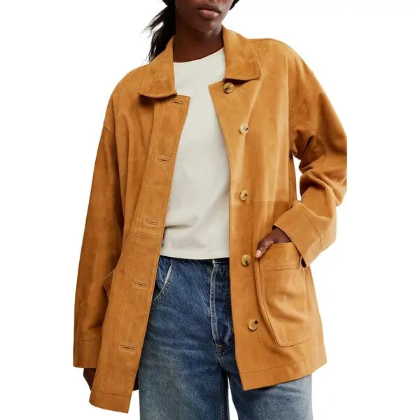 Free People Annalise Suede Jacket