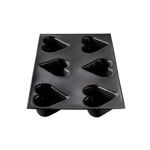SILPAT Flexipan 6 Heart Mold - Black