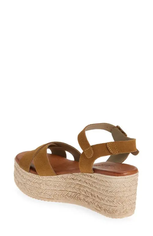 Cordani Bazil Espadrille Platform Wedge Sandal - Cuero