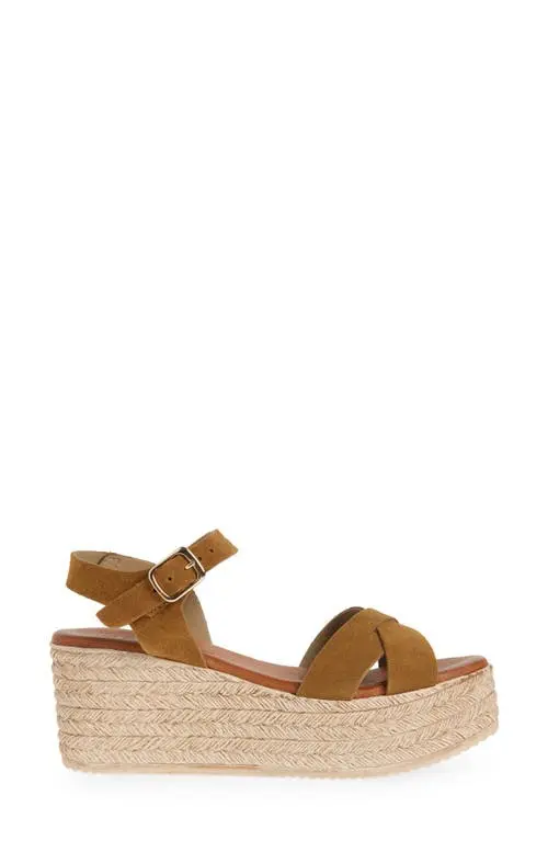Cordani Bazil Espadrille Platform Wedge Sandal - Cuero