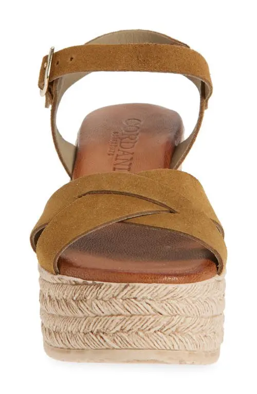 Cordani Bazil Espadrille Platform Wedge Sandal - Cuero