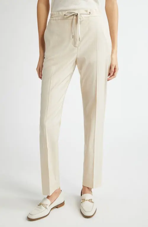 Eleventy Drawstring Waist Straight Leg Trousers