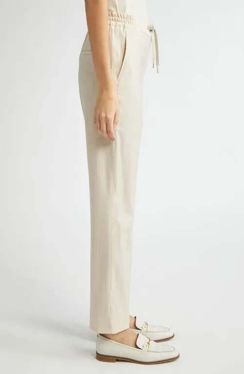 Eleventy Drawstring Waist Straight Leg Trousers