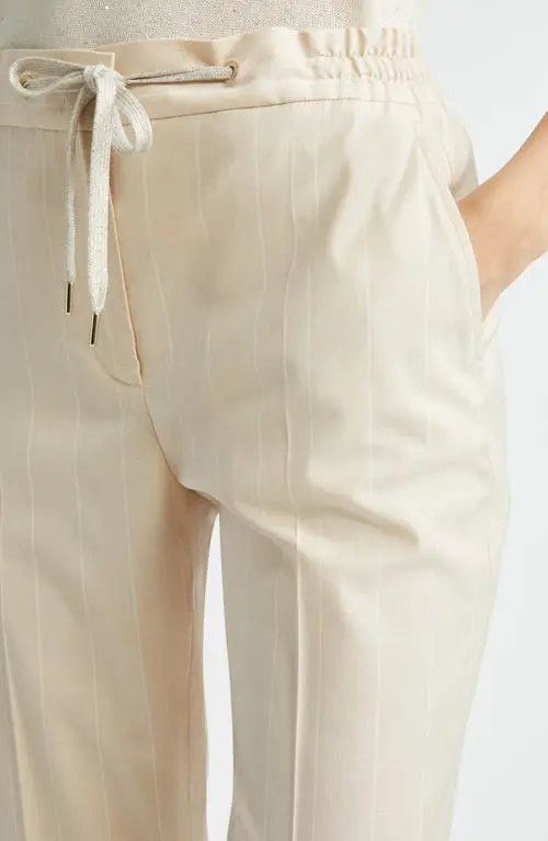 Eleventy Drawstring Waist Straight Leg Trousers