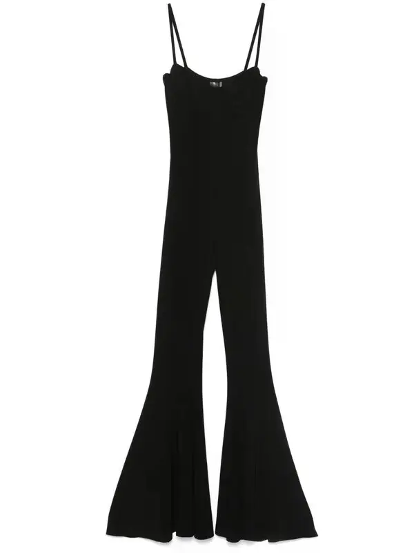 Norma Kamali Underwire Fishtail Jumpsuit - Black