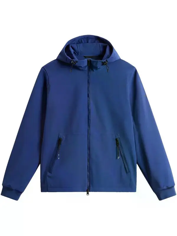 Woolrich Zip-up Hooded Jacket - Blue