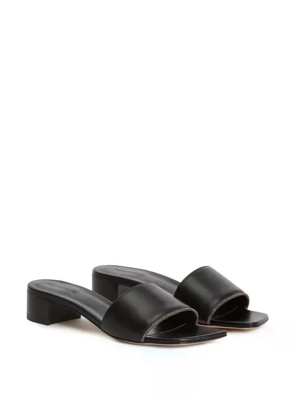 Fabiana Filippi Leather Sandals - Black