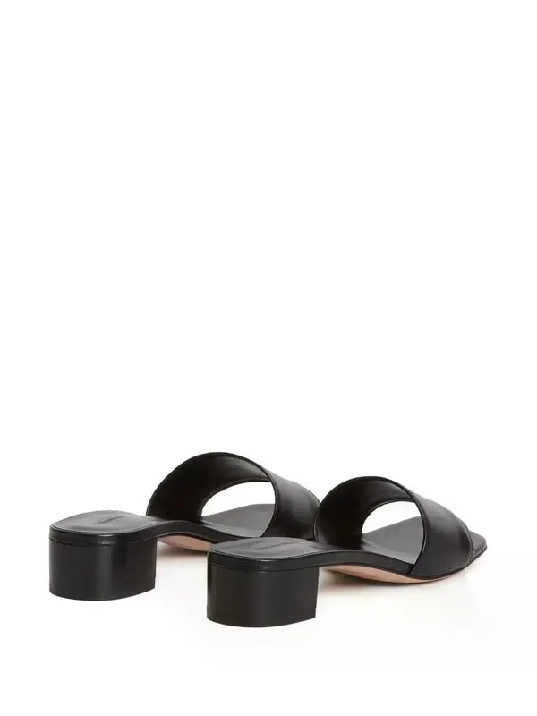 Fabiana Filippi Leather Sandals - Black