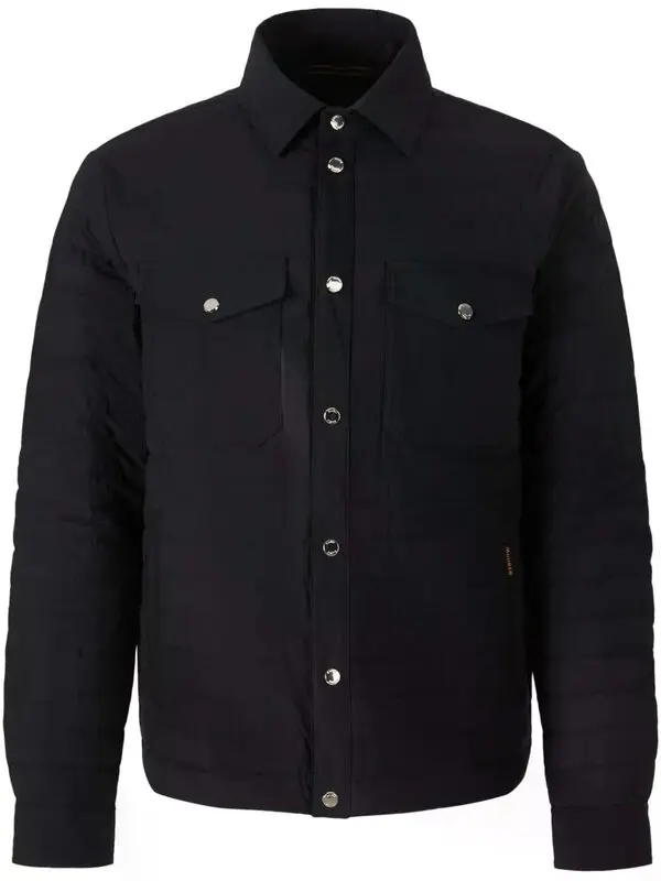 MOORER Classic Collar Jacket - Black