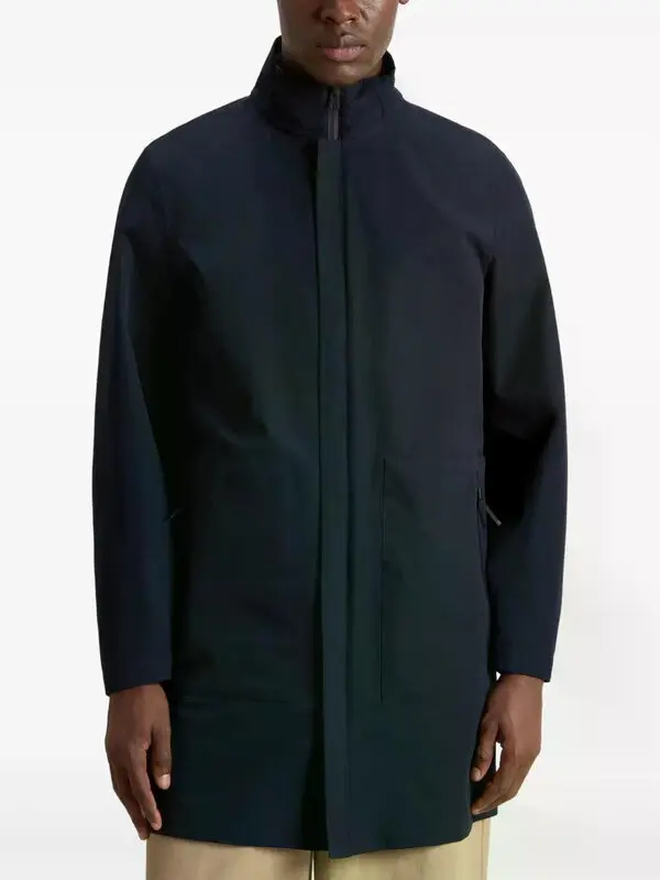 Woolrich 2-in-1 Layered Trench Coat - Blue