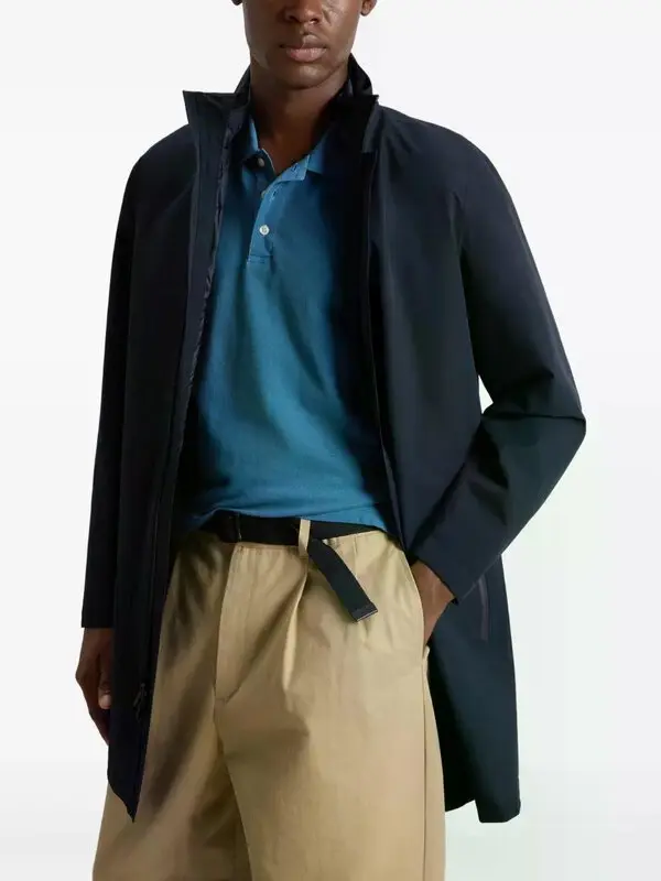 Woolrich 2-in-1 Layered Trench Coat - Blue