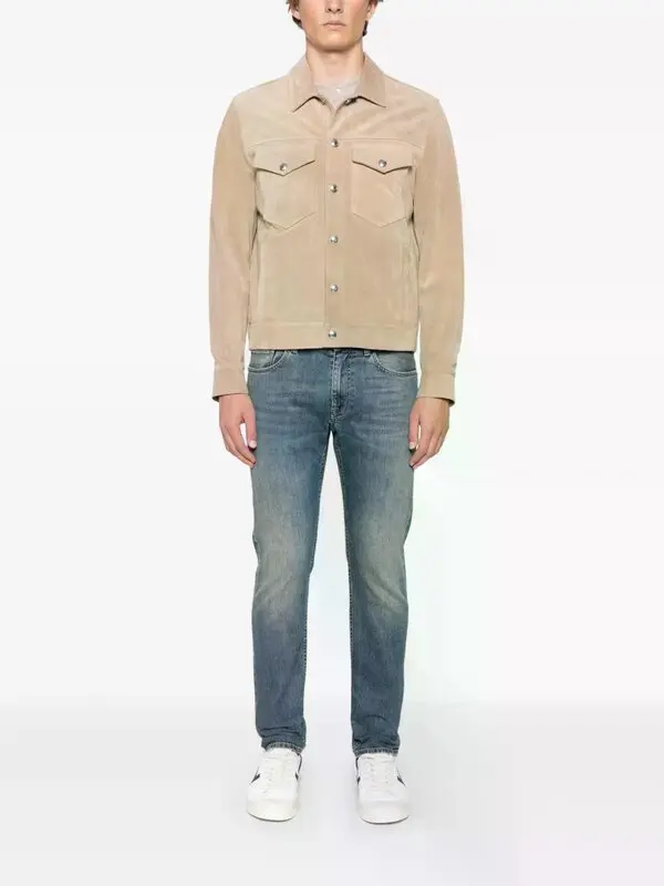 Eleventy Suede Jacket - Neutrals