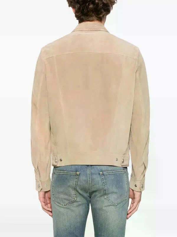 Eleventy Suede Jacket - Neutrals