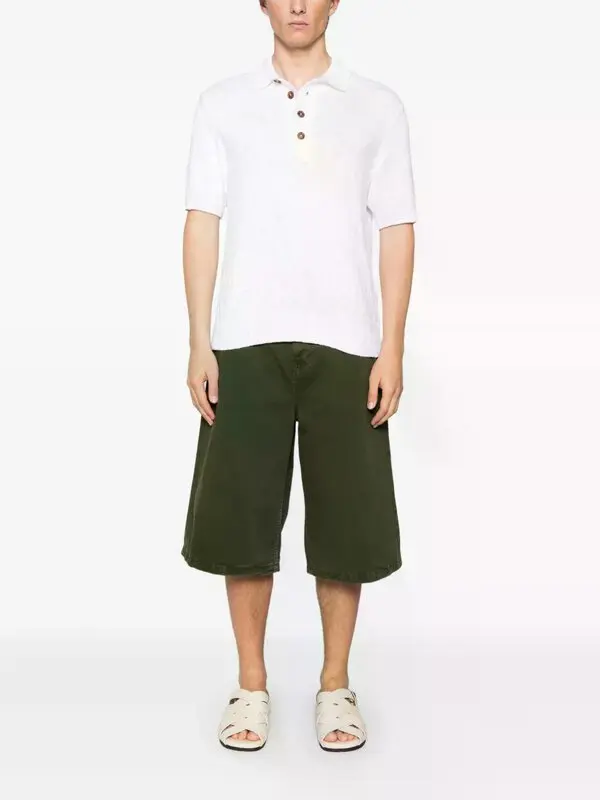 Eleventy Knitted Polo Shirt - White