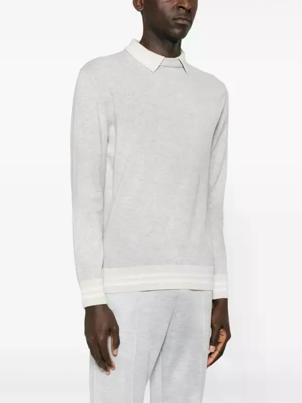 Eleventy Polo Collar Sweater