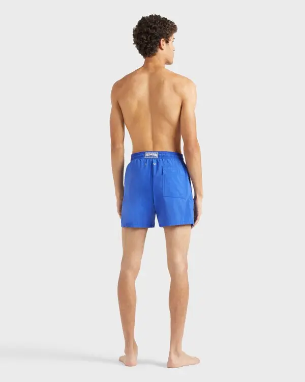 Vilebrequin Swim Trunks Ronde Des Tortues Maxi Waterreactive Swimwear Moorea - Blue