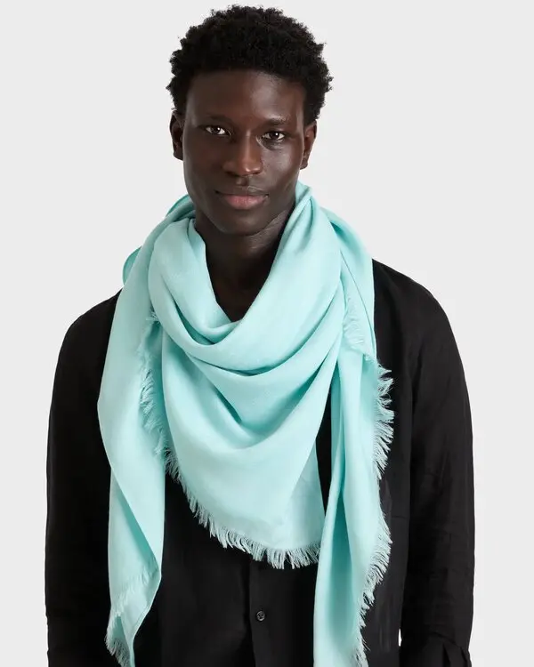 Vilebrequin Wool And Silk Scarf Turtle Monogram Scarves Sublime
