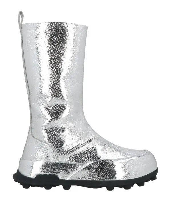 JIL SANDER Leather Boot - Silver