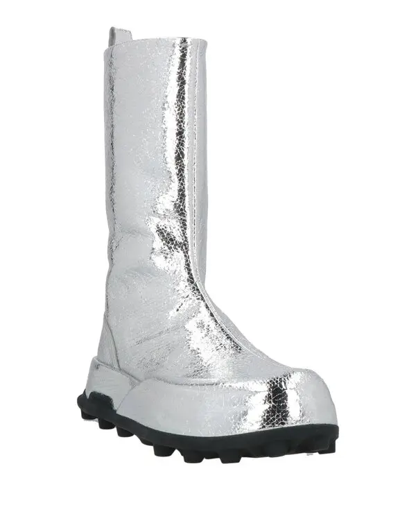 JIL SANDER Leather Boot - Silver