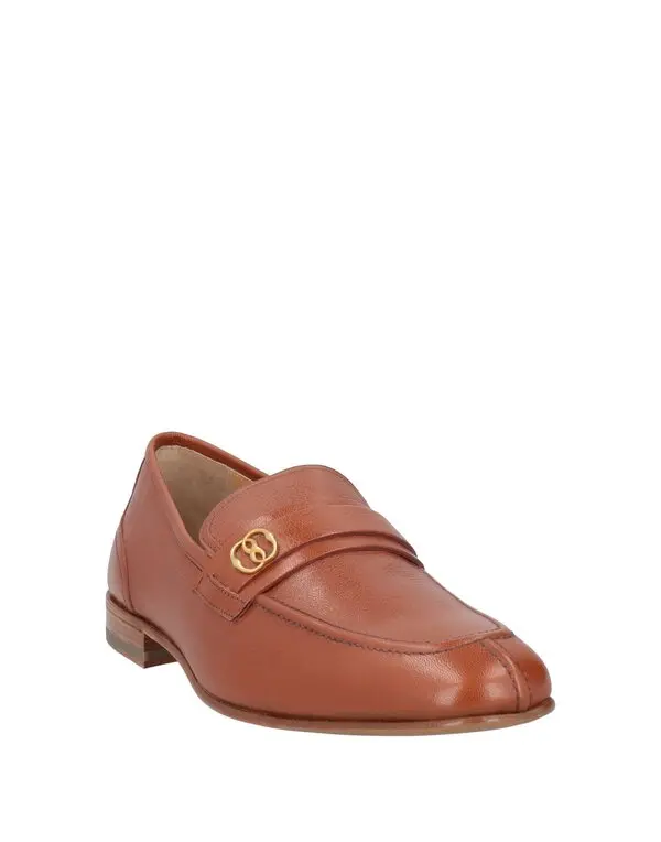 Bally Loafers In Dark Goat Skin