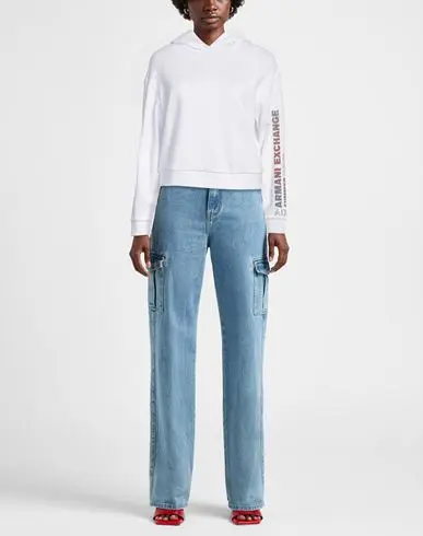 Armani Exchange Cotton Blend Sweatshirt - White