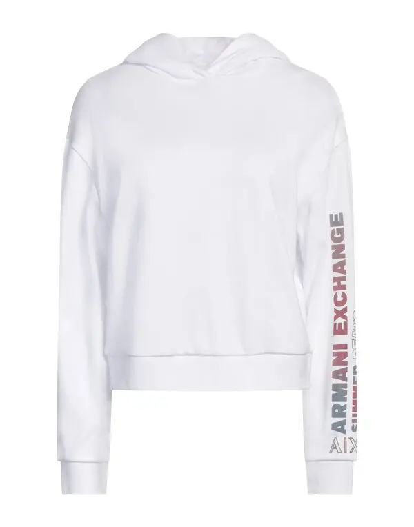 Armani Exchange Cotton Blend Sweatshirt - White