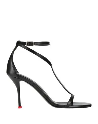 Alexander McQueen Leather Ankle Strap Sandals With Stiletto Heel