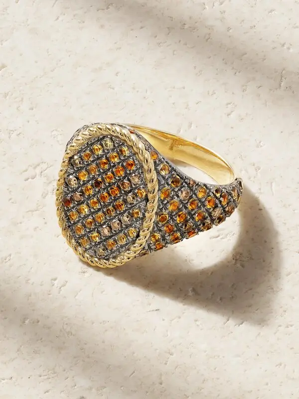 Yvonne Léon 9-karat Signet Ring - Gold