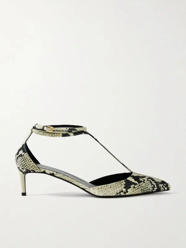 Khaite Mia Snake-effect Leather Pumps - Animal Print