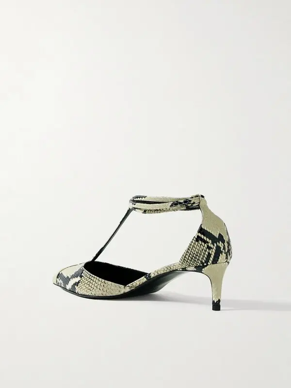 Khaite Mia Snake-effect Leather Pumps - Animal Print