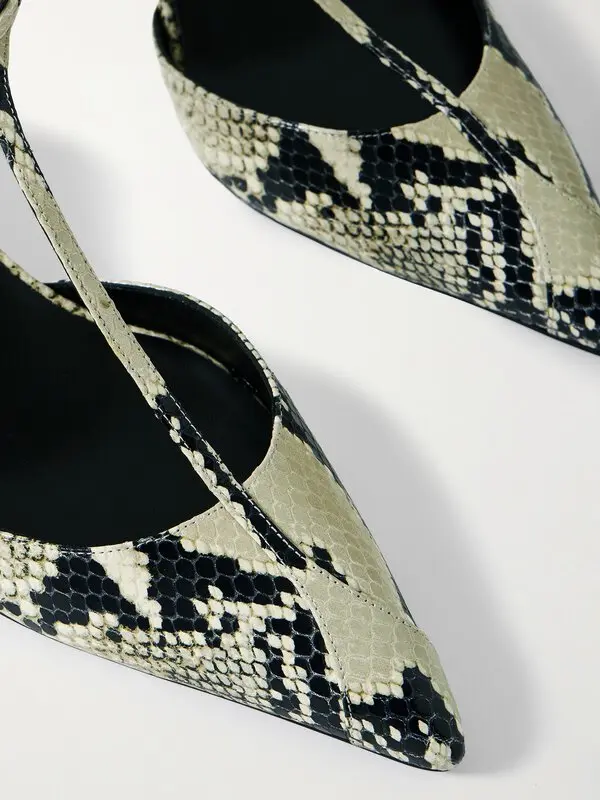 Khaite Mia Snake-effect Leather Pumps - Animal Print