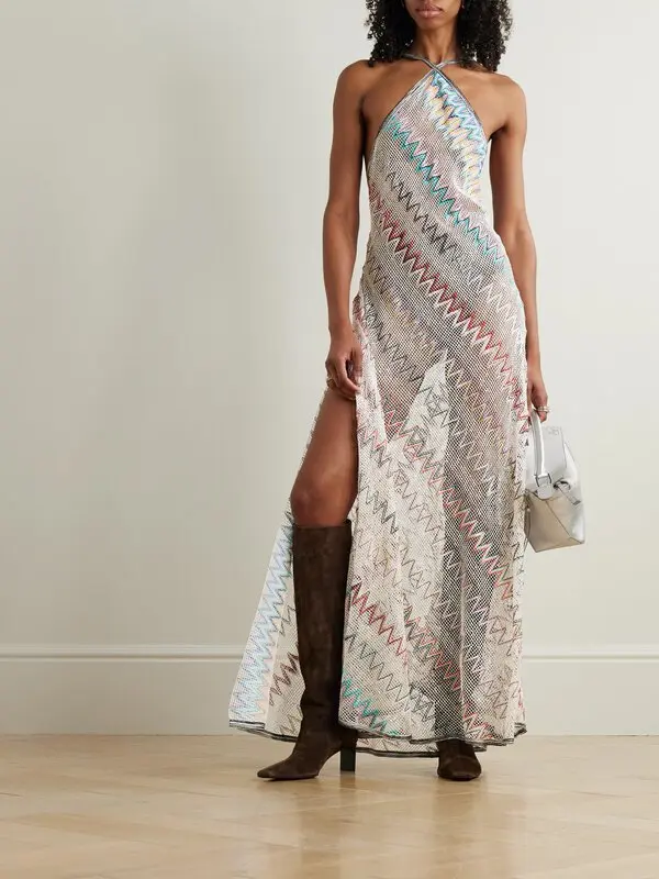 self portrait crochet knit dress Self-Portrait main image 1