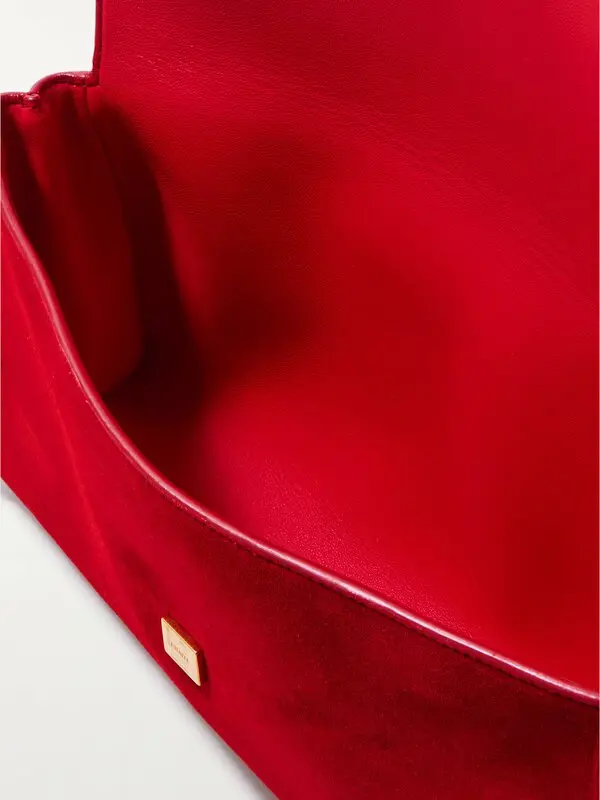 Khaite Audrey Suede Clutch