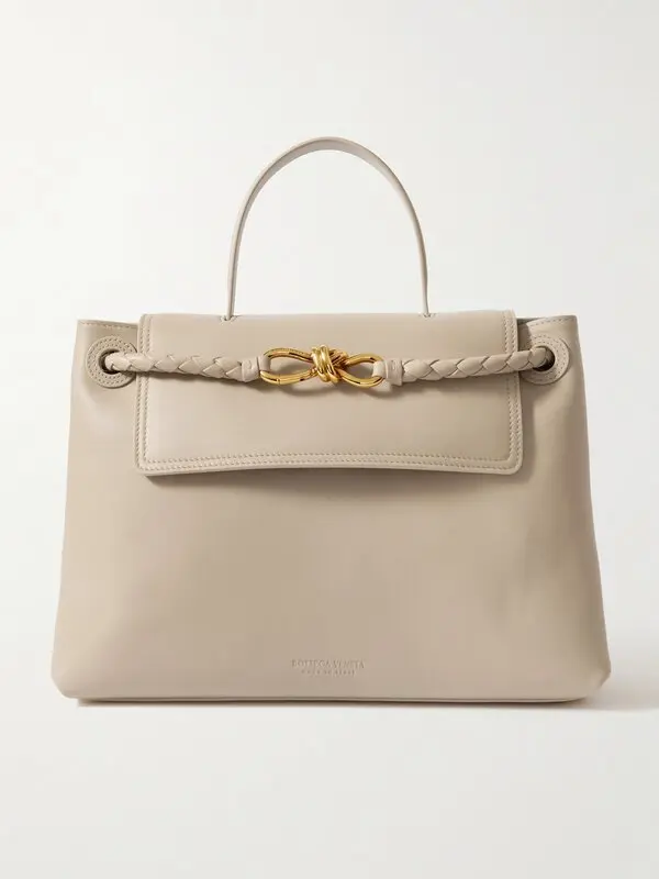 Bottega Veneta Ciao Ciao Medium Intrecciato Leather Tote - Neutrals