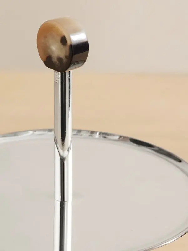 Brunello Cucinelli Stainless Steel And Horn Serving Stand