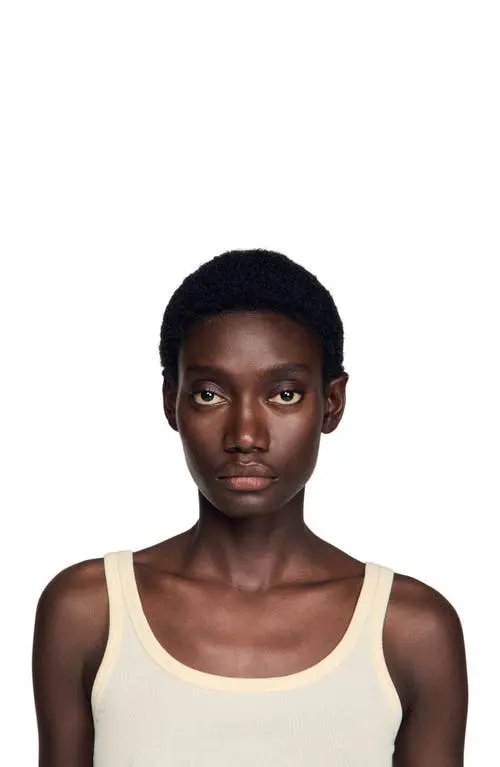 Sandro Ribbed Tank Top