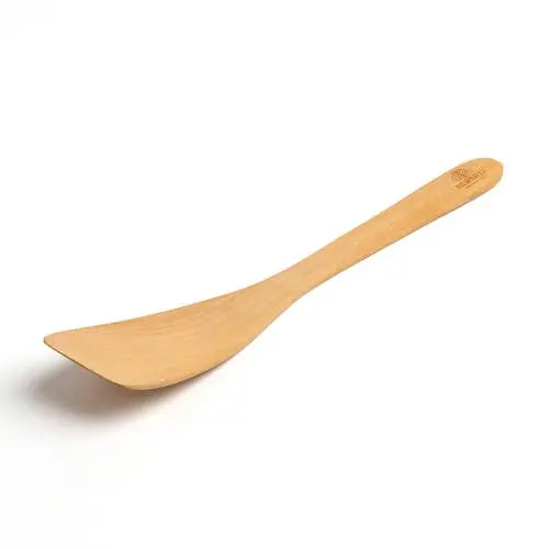 BERARD Contour Olive Wood Curved Spatula