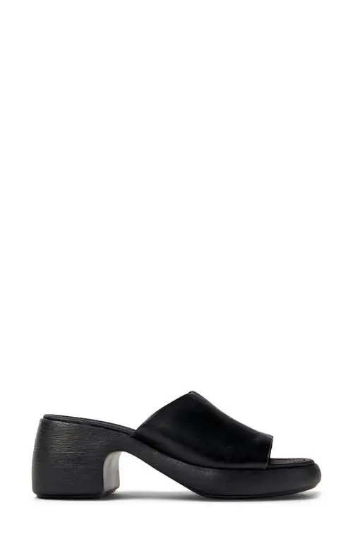 Camper Thelma Platform Slide Sandal - Black