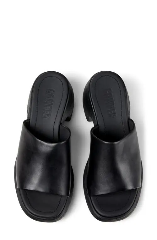 Camper Thelma Platform Slide Sandal - Black