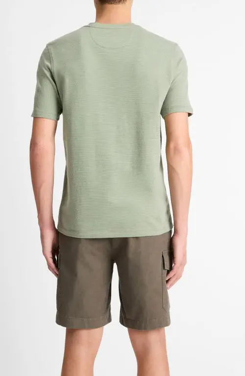 Vince S/s Crew - Broad Leaf/ Natural