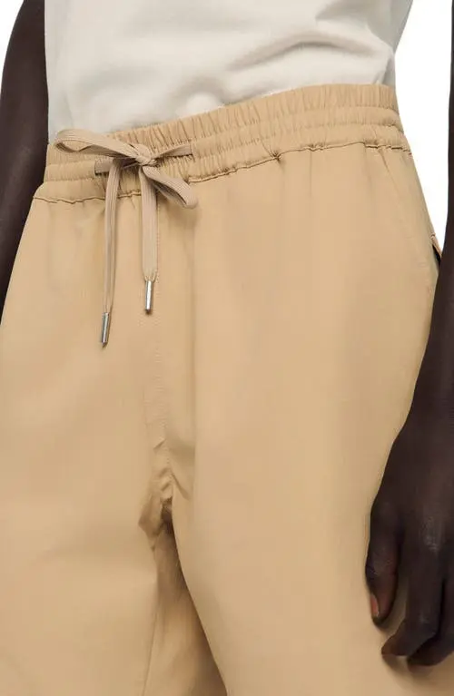 Sandro Cotton Drawstring Shorts - Beige