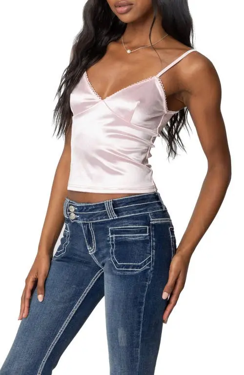 EDIKTED Amelie Stretch Satin Camisole